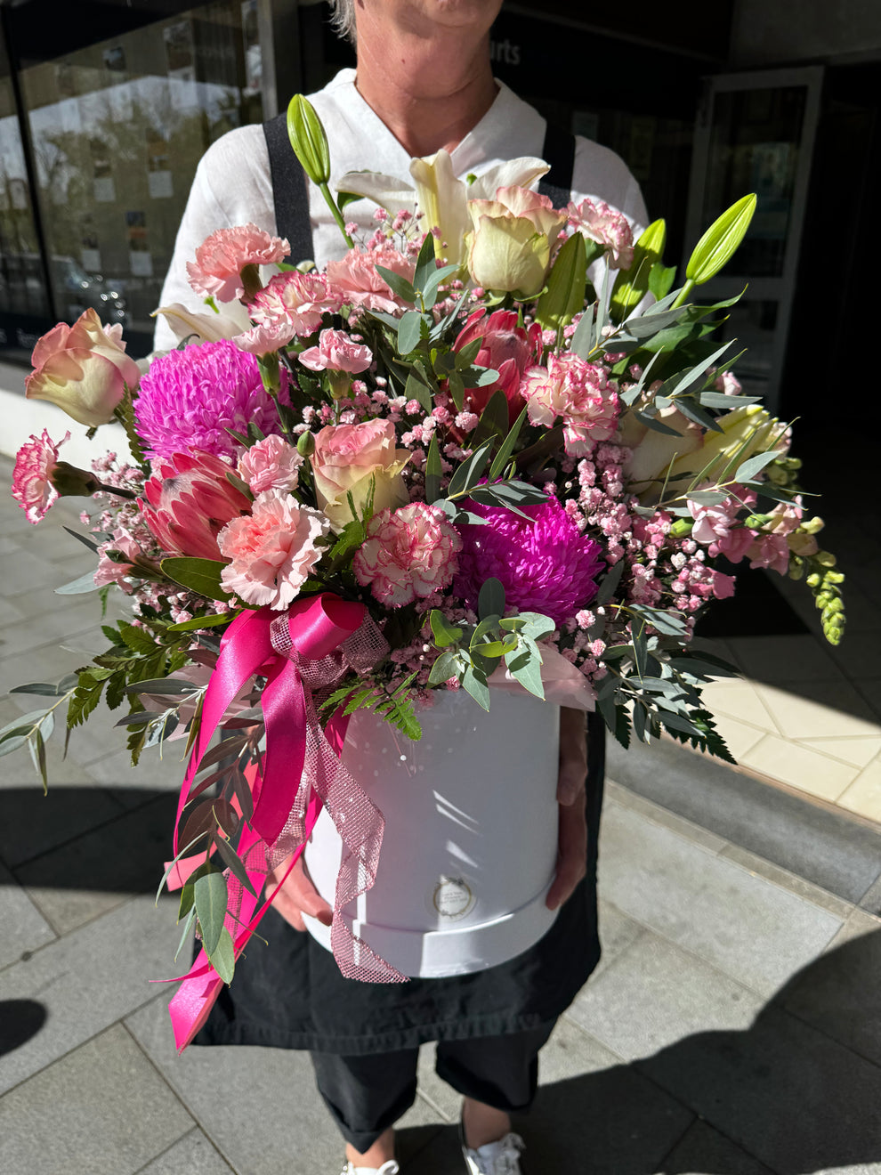 Deluxe Fresh Flower Box Arrangement – Let's Talk Flowers
